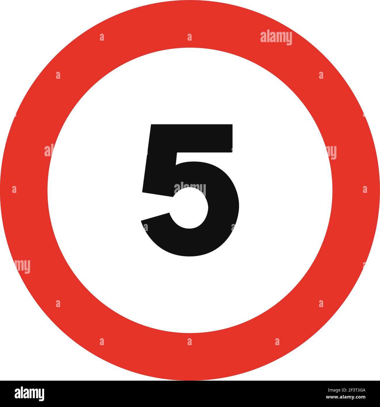 Rounded traffic signal in white and red, isolated on white background ...