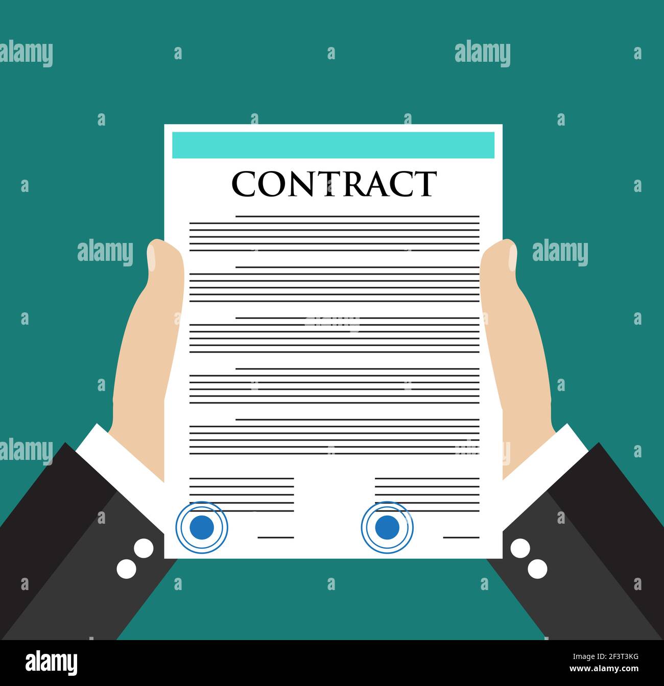 Businessman hand holding contract Stock Vector Image & Art - Alamy