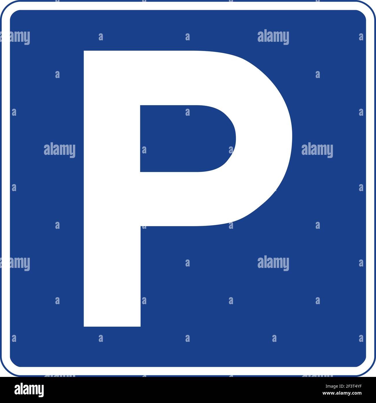 Square traffic signal in blue and white, isolated on white background ...