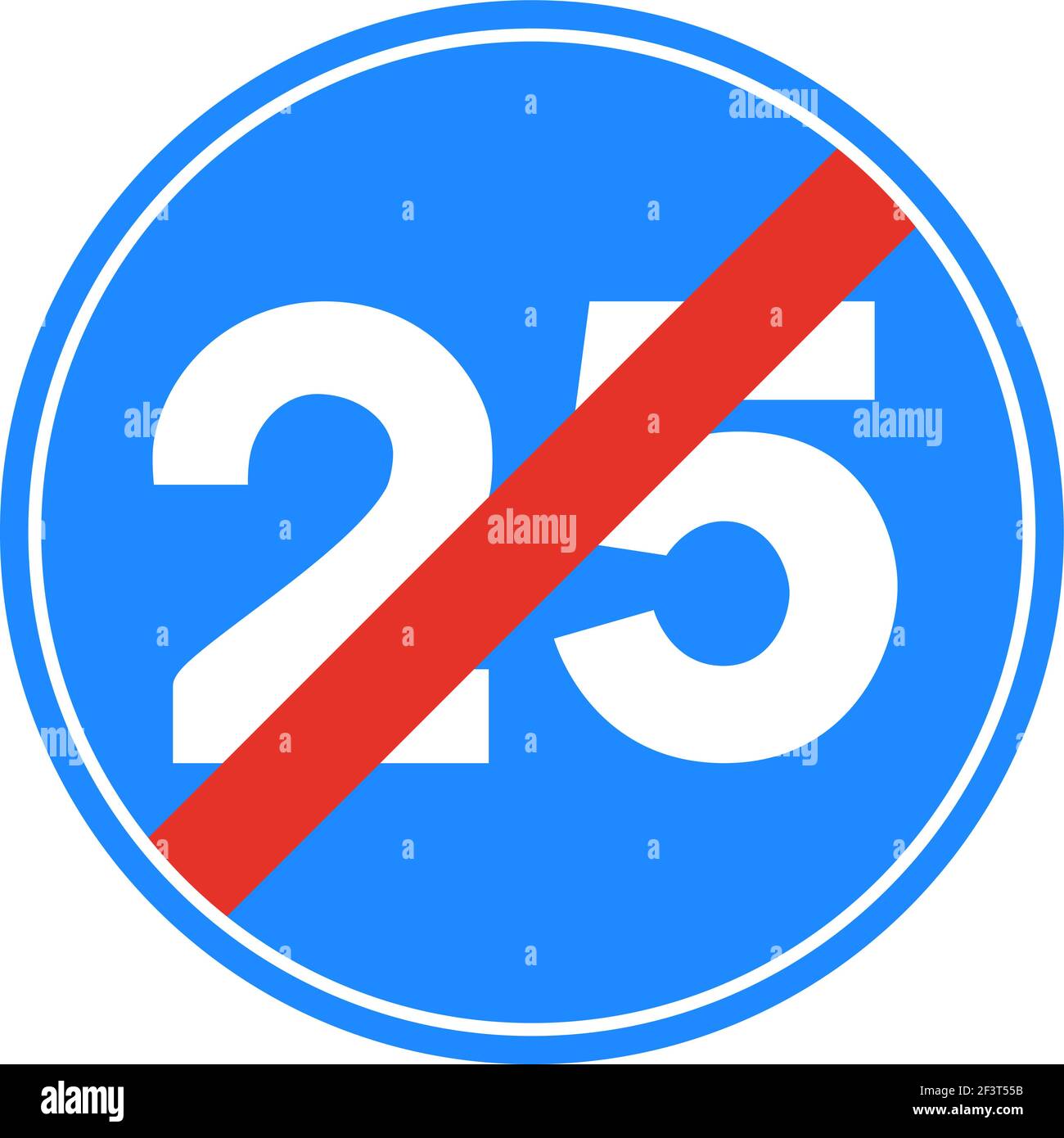 Icon minimum speed limit Stock Vector Images - Alamy