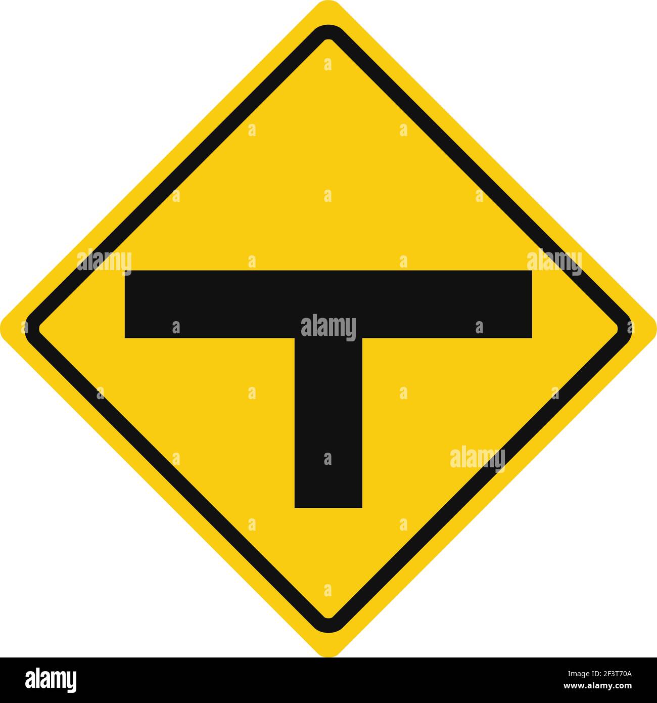T Intersection Sign