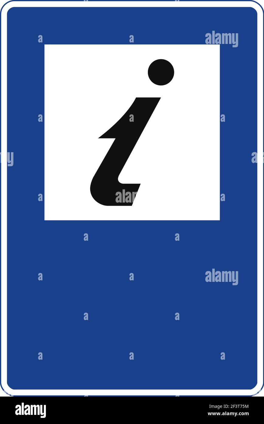 Tourist traffic sign in Stock Vector Images - Alamy