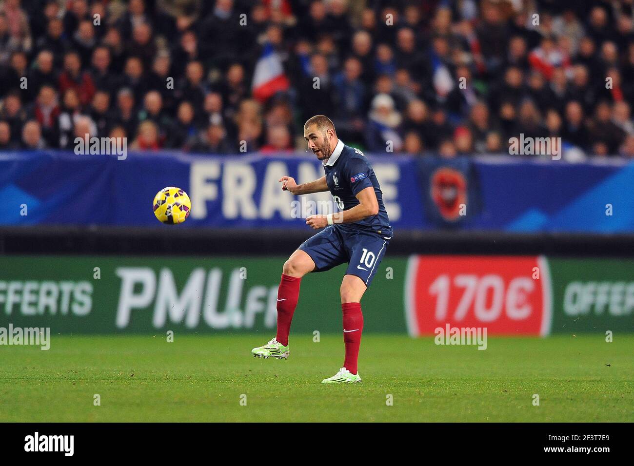 Karim Benzema of France during the International friendly game 2014 ...