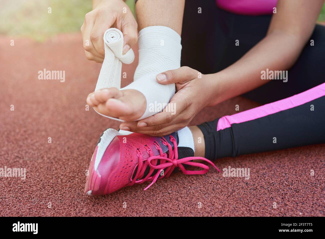 Bandage ankle child hi-res stock photography and images - Alamy