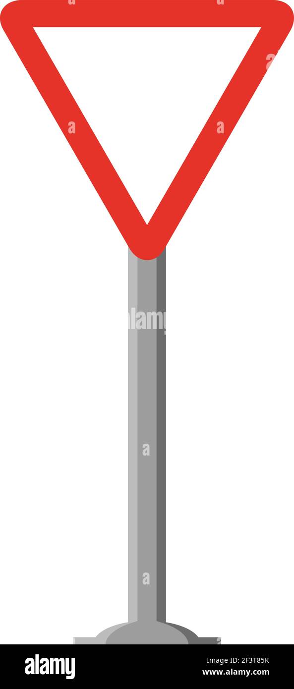 Give way warning sign Stock Vector Images - Alamy