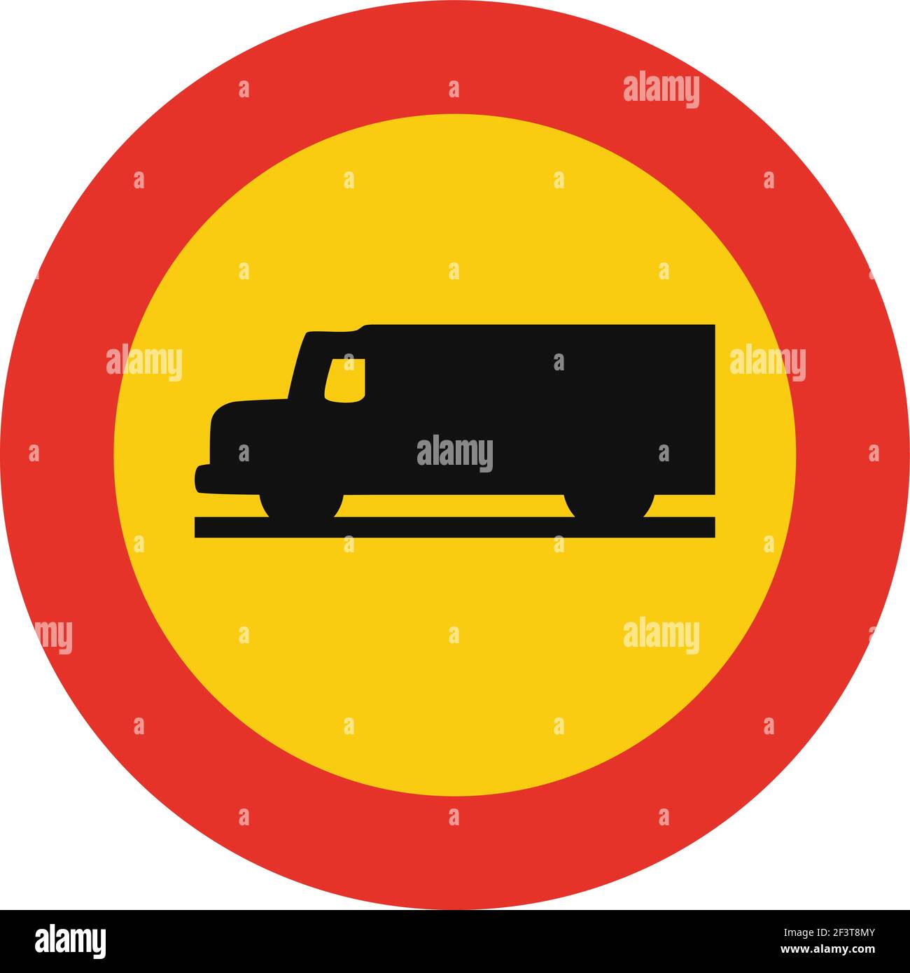 Rounded traffic signal in yellow and red, isolated on white background ...