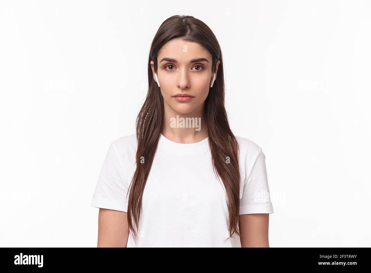 Woman close up face smile no background hi-res stock photography and ...