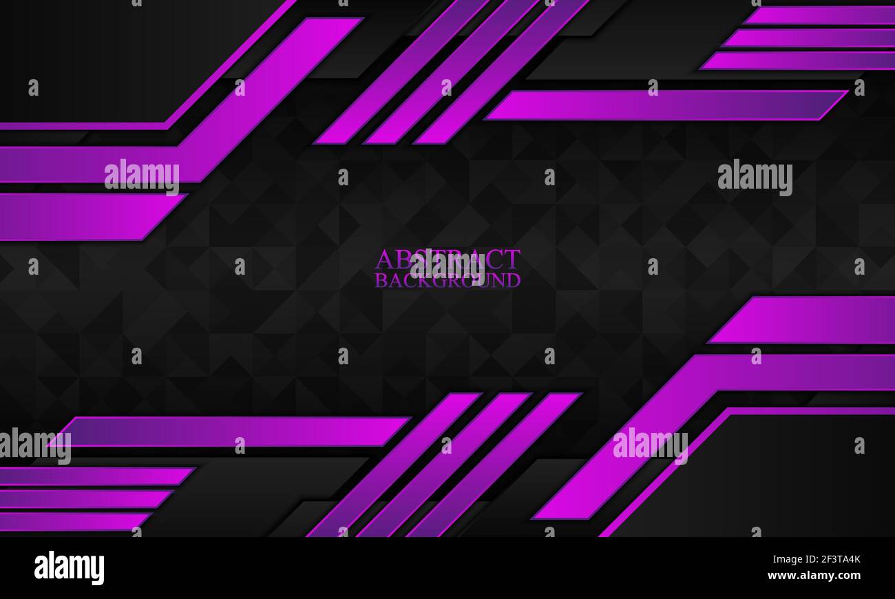 Abstract technology background with black and purple stripes Stock ...