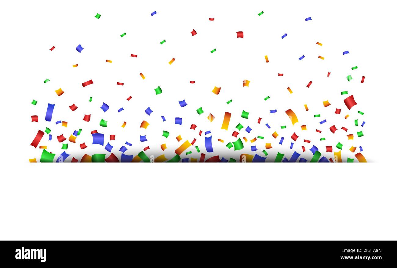 Colorful celebration background with confetti Stock Vector Image & Art ...