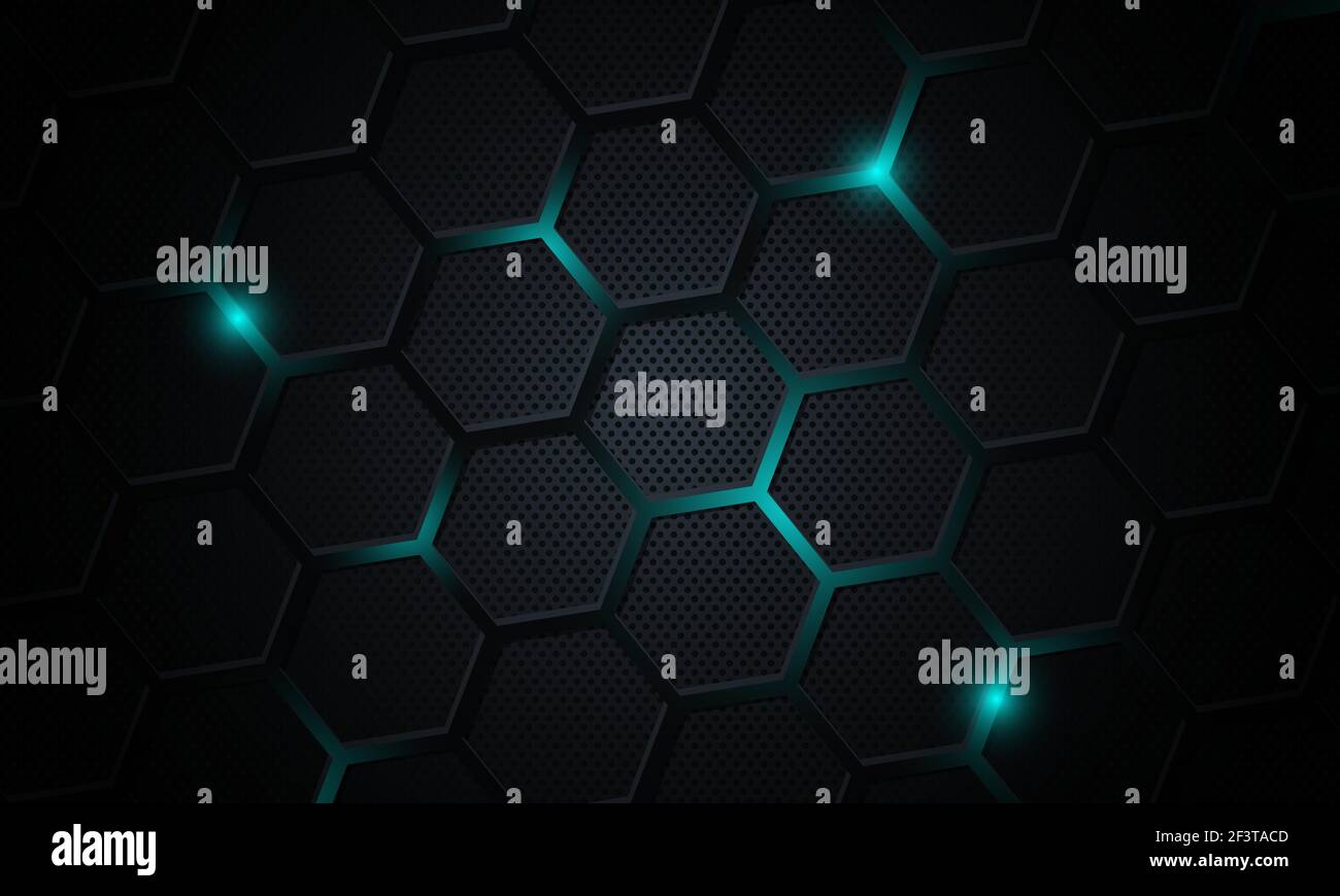 Abstract technology with hexagonal background Stock Vector Image & Art ...