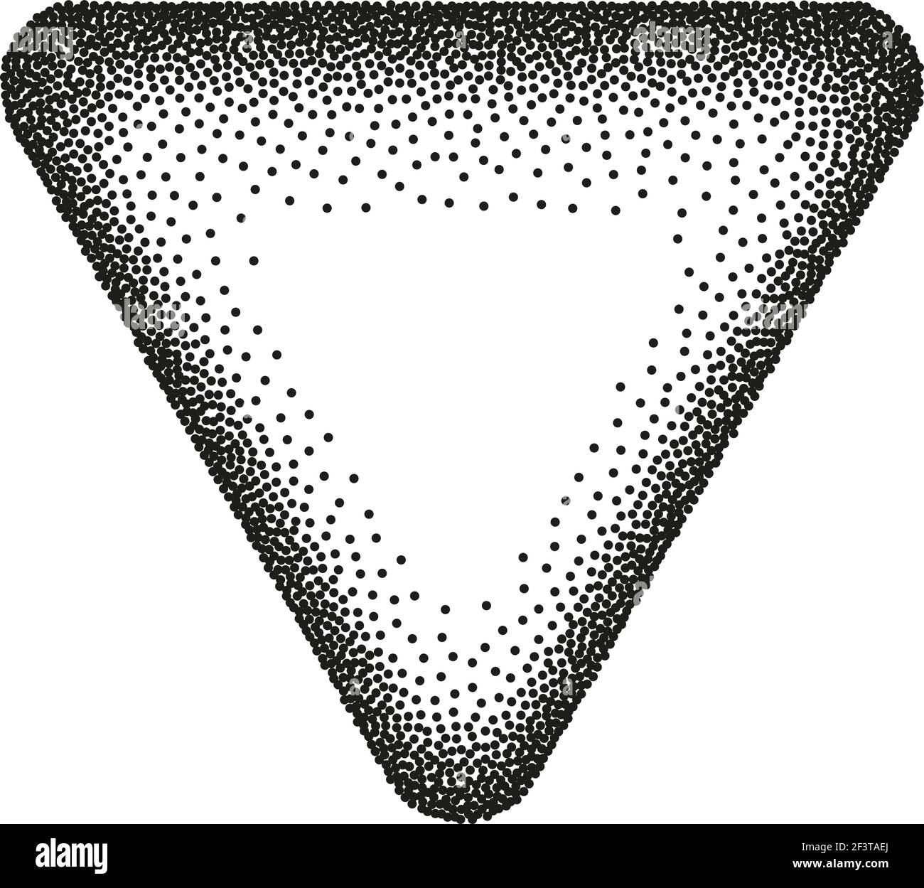 Abstract Halftone Background. Dotwork Triangle Stock Vector Image & Art ...