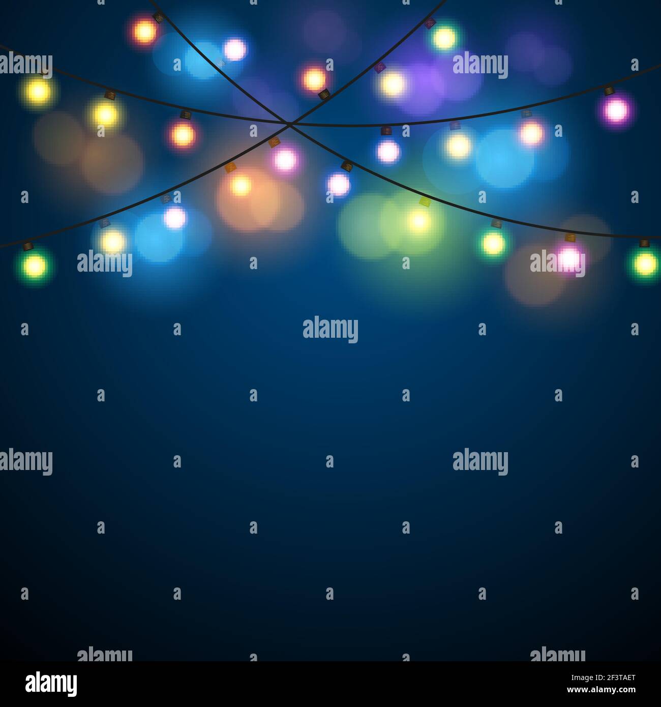String beautiful christmas lights Stock Vector Images - Alamy