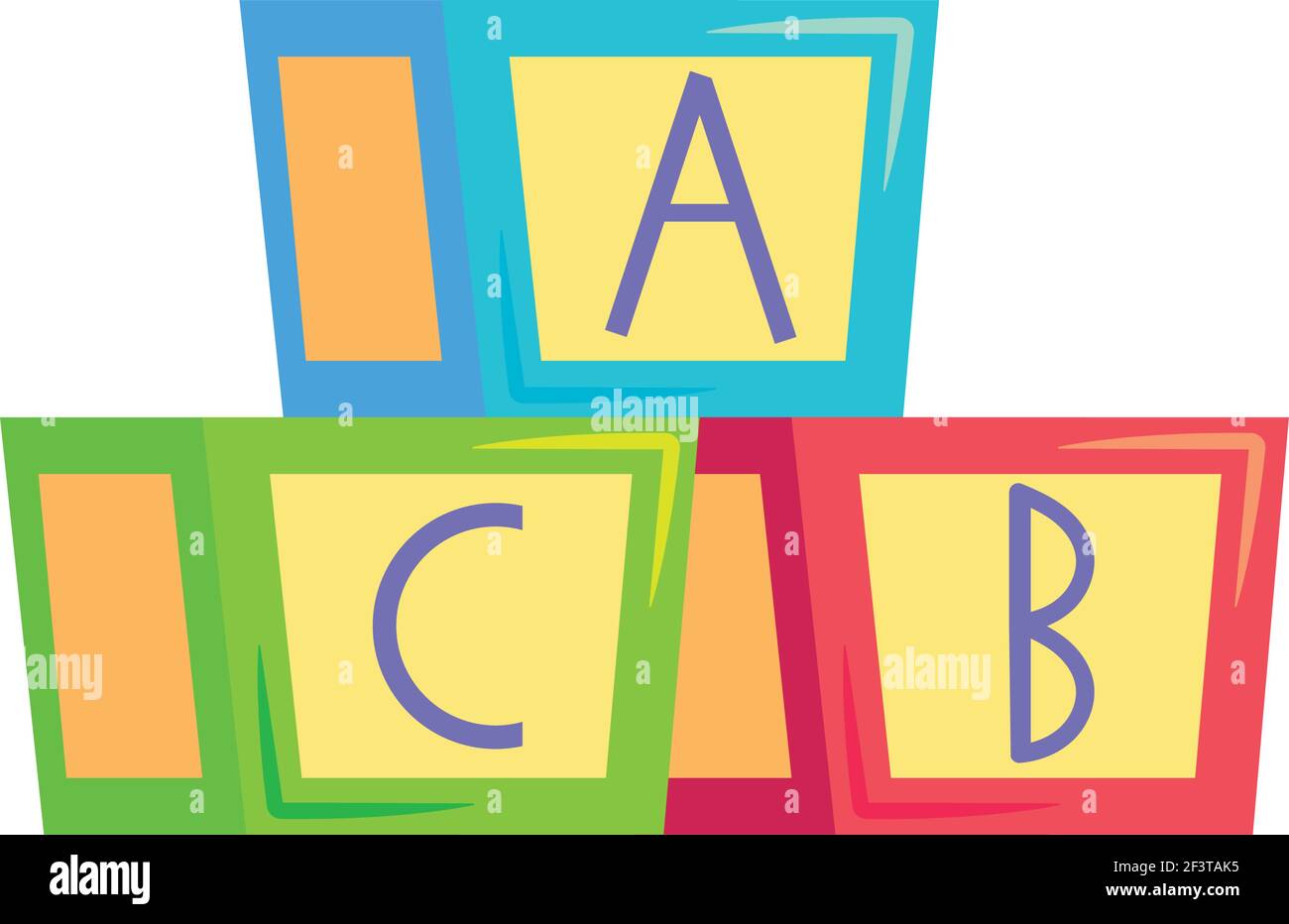 alphabet cubes toy Stock Vector Image & Art - Alamy