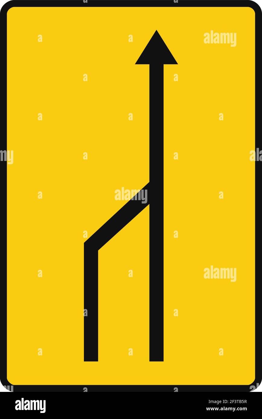 Rectangular traffic signal in yellow and black, isolated on white ...