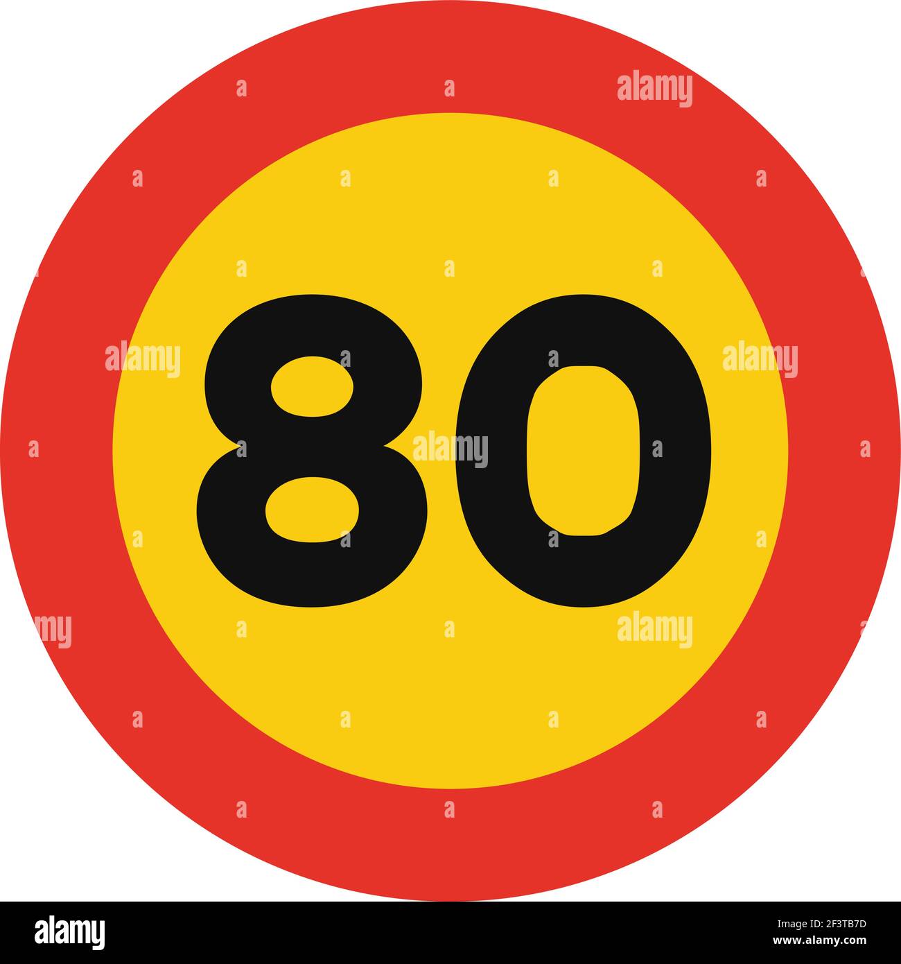Temporary speed limit sign Stock Vector Images - Alamy