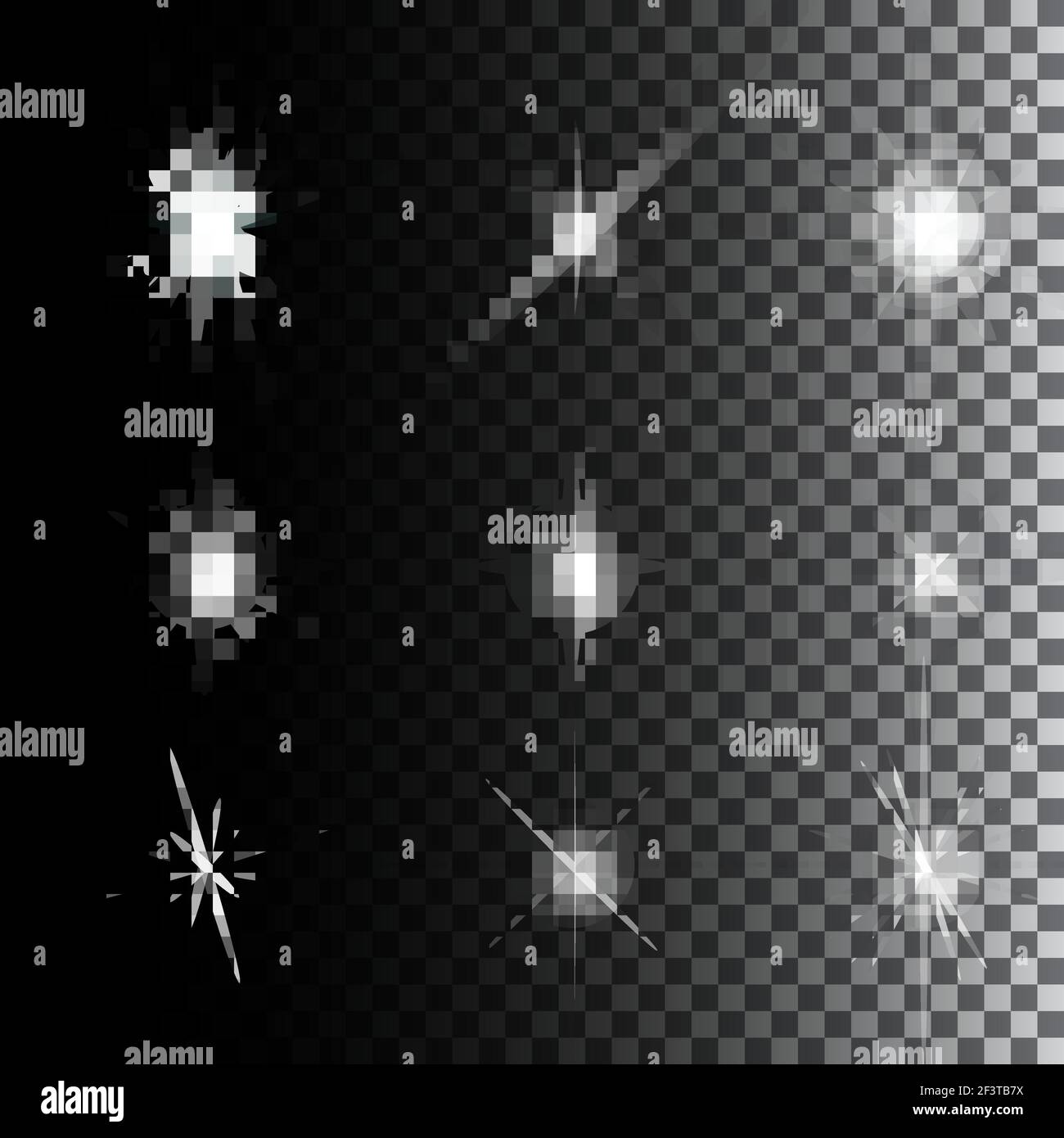 Set light effect stars Stock Vector Images - Alamy