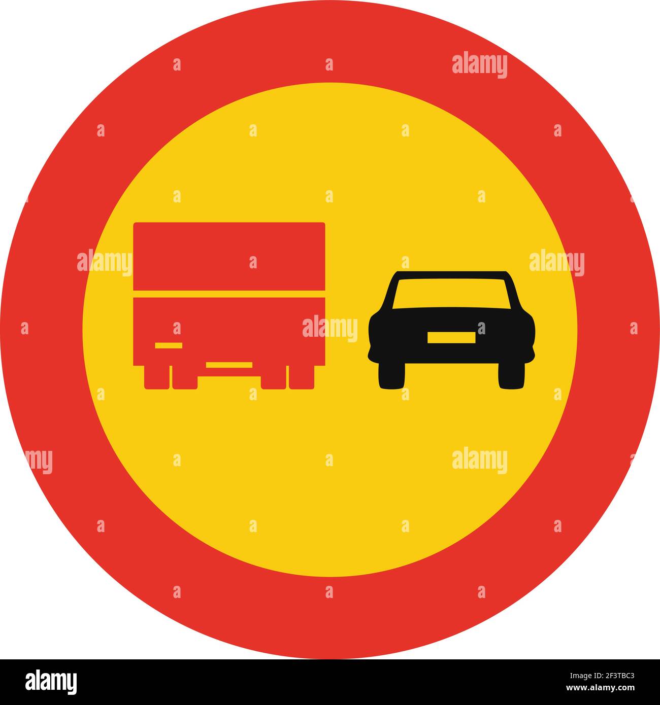 Rounded traffic signal in yellow and red, isolated on white background ...