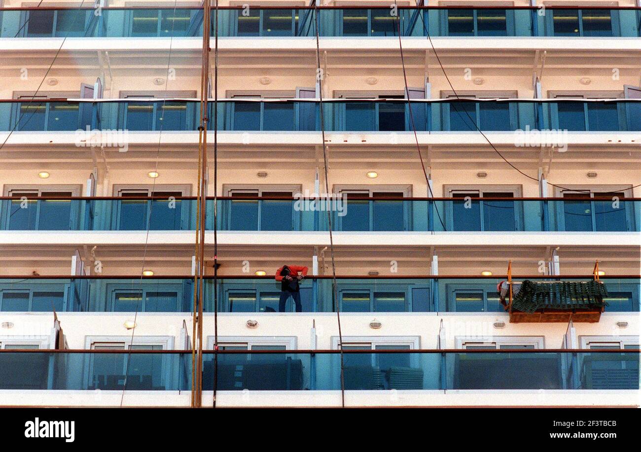 Some of the many balconies on Grand Princess ship 1998Worlds largest ...
