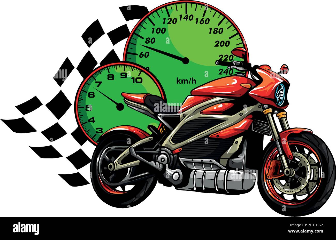 a Motorcycle racer sport vector illustration design Stock Vector Image ...