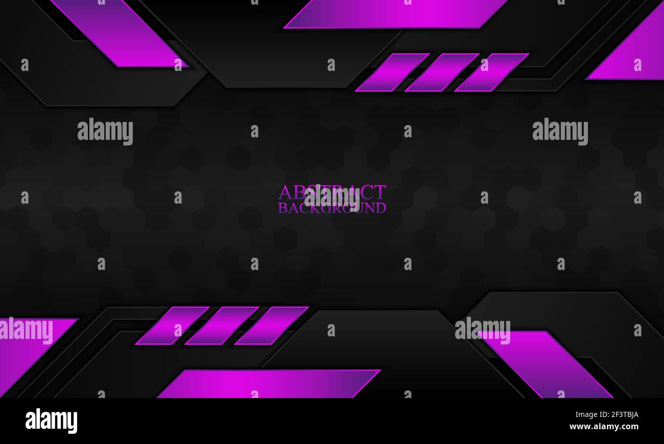 Abstract technology background with black and purple stripes Stock ...