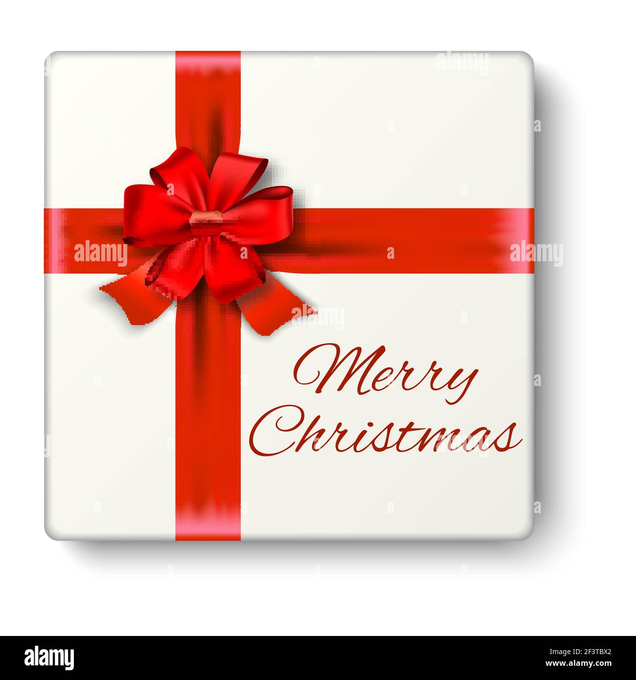 Realistic gift icon isolated on white background Stock Vector Image ...