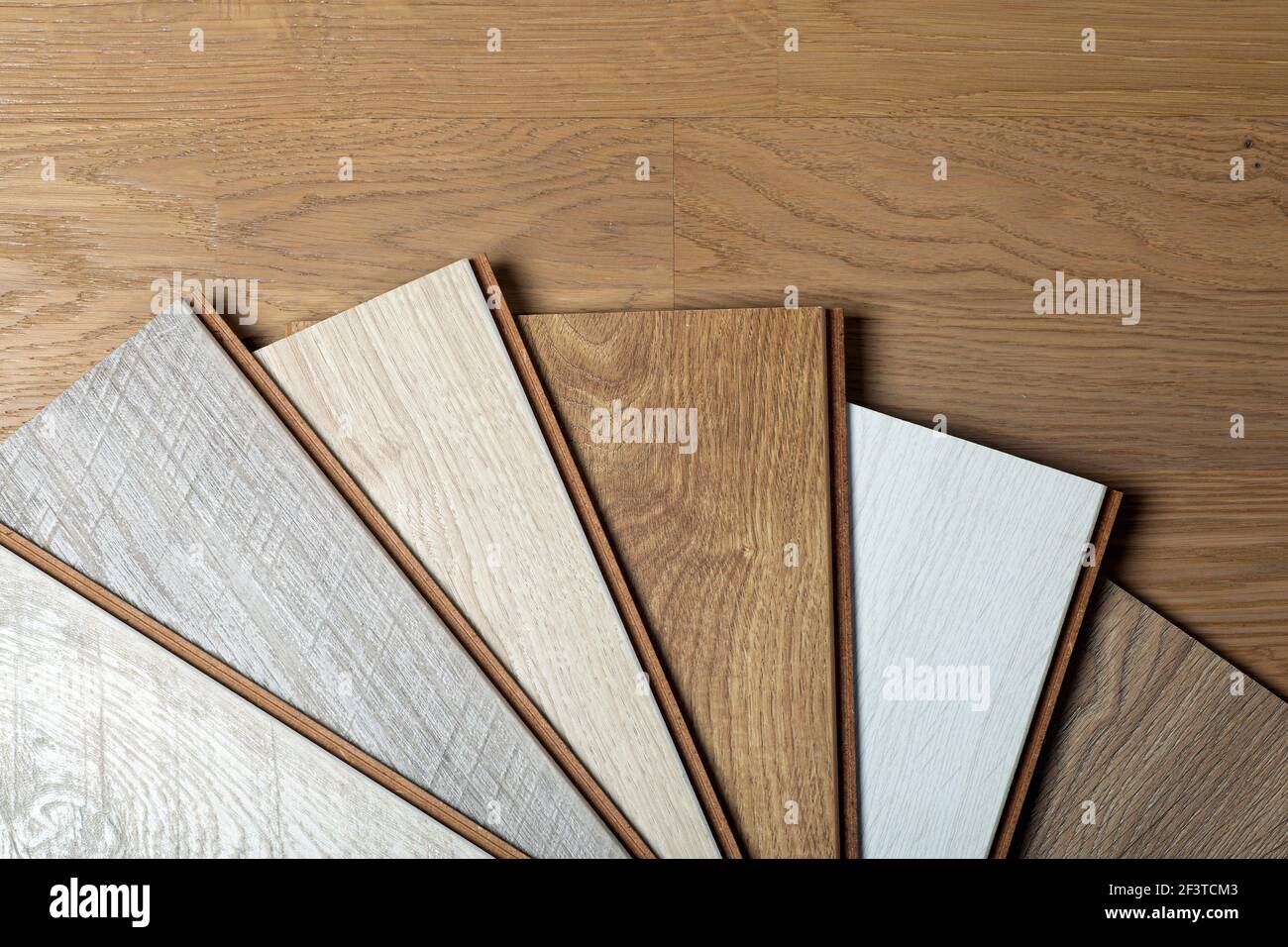 Laminate background. Samples of laminate or parquet with a pattern and ...