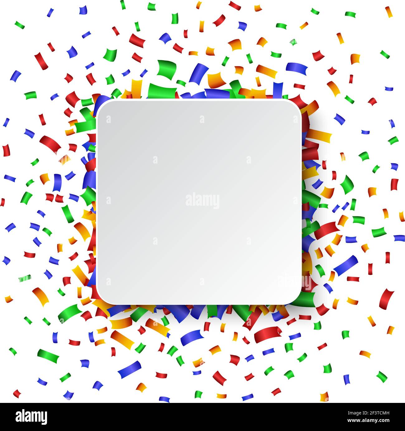 Colorful celebration background. with confetti Stock Vector Image & Art ...