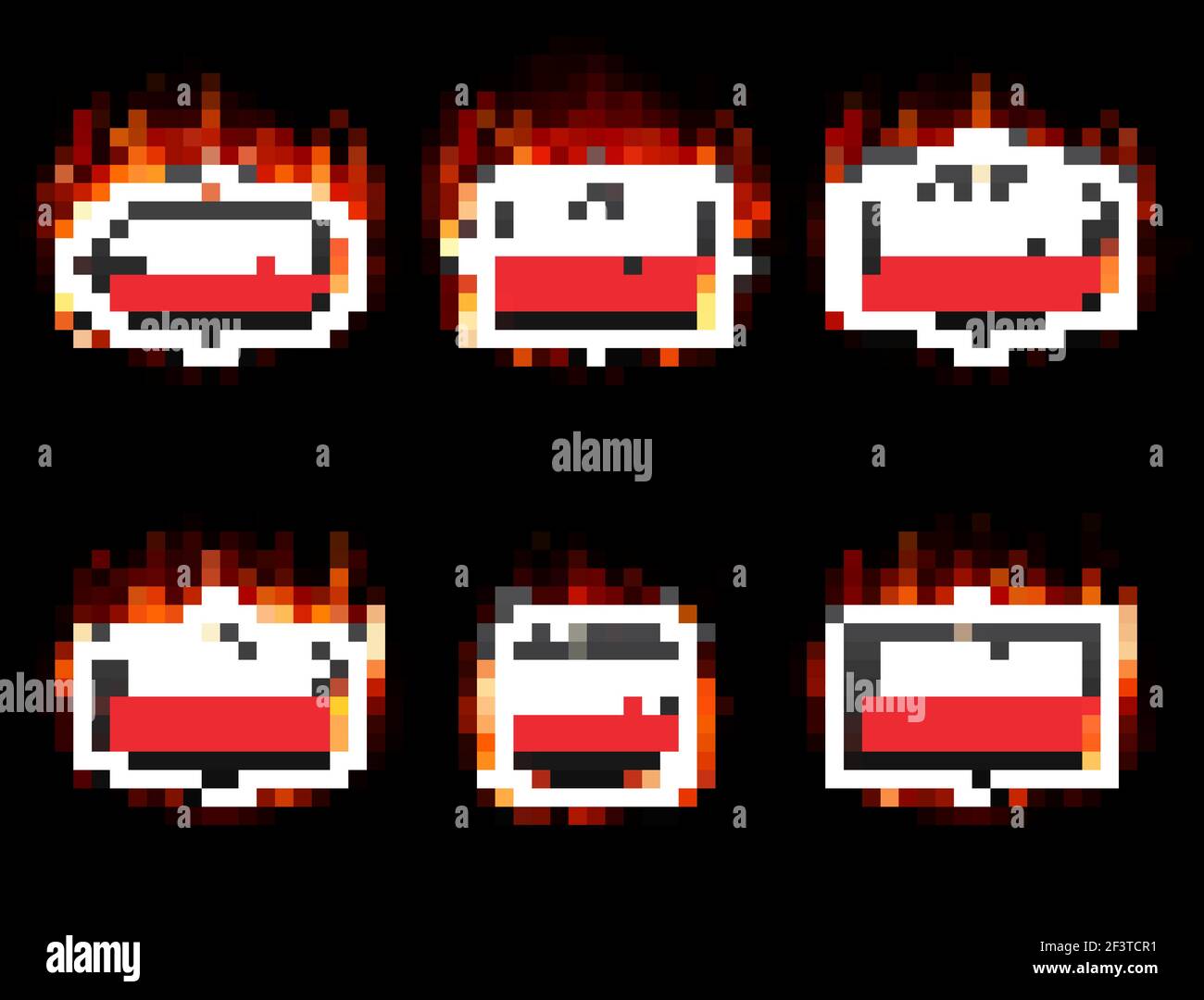 Vector fire labels set Stock Vector Image & Art - Alamy