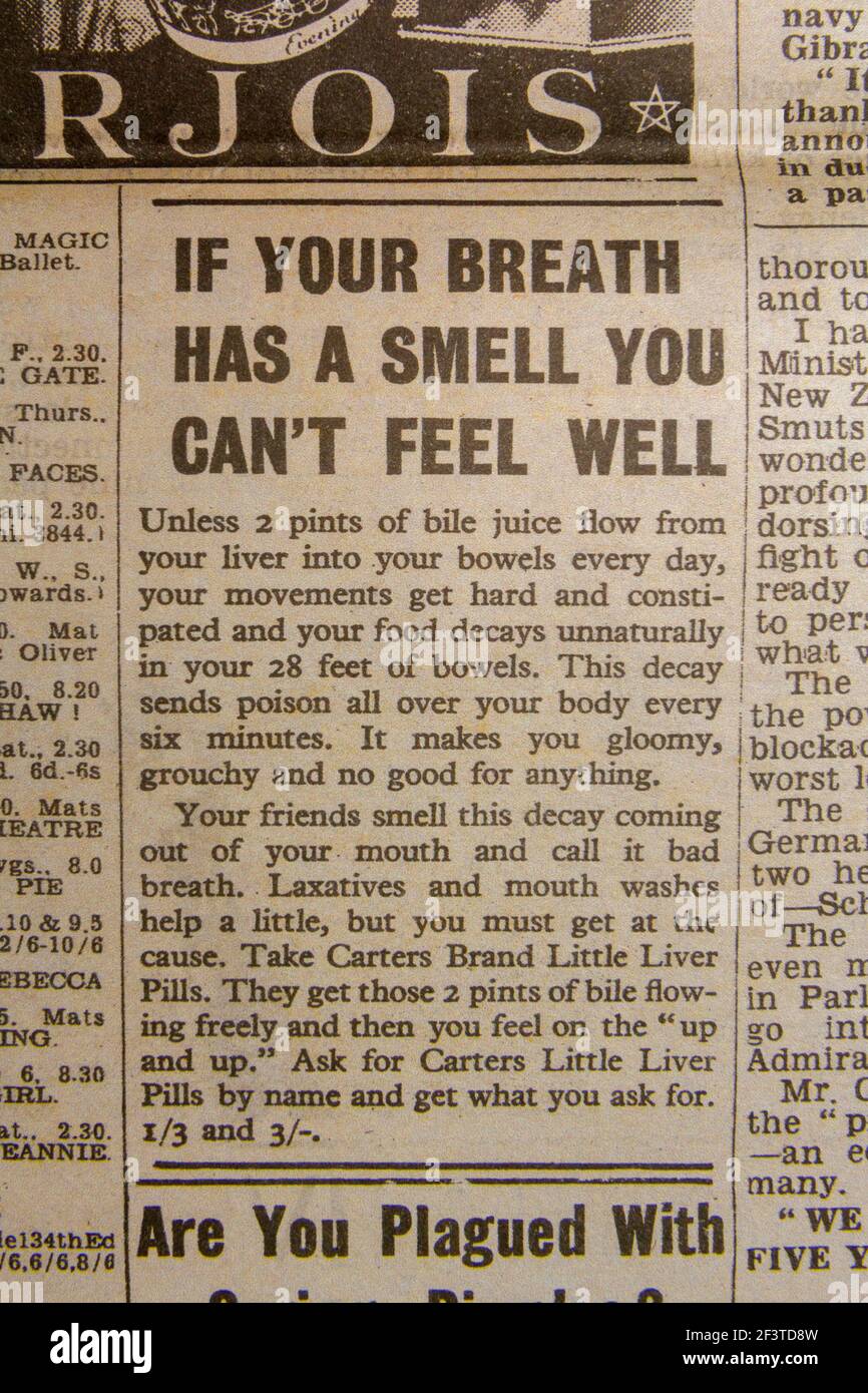 Carters brand little liver pills hi-res stock photography and images ...