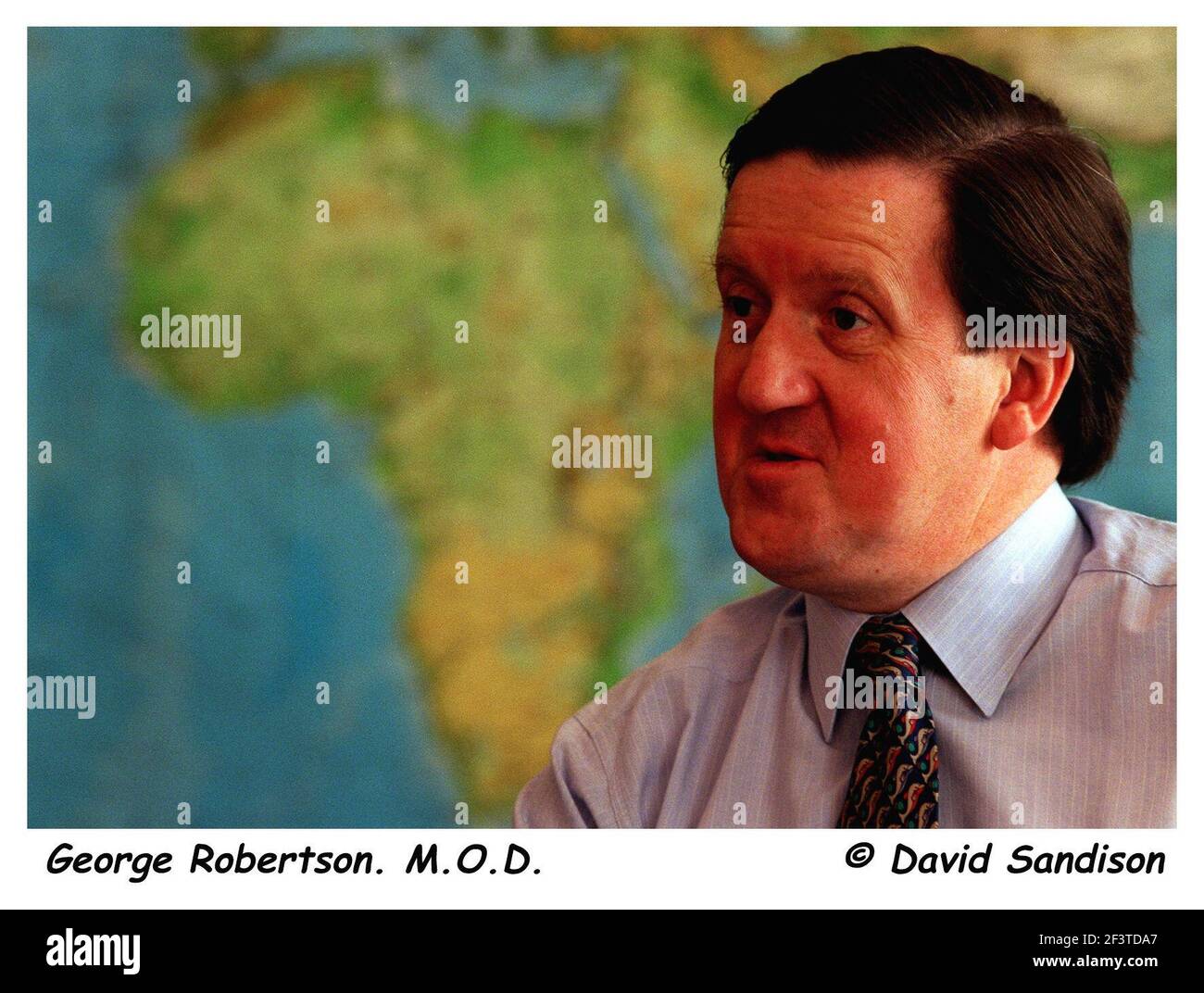 George Robertson MP Ministry of Defence Stock Photo - Alamy