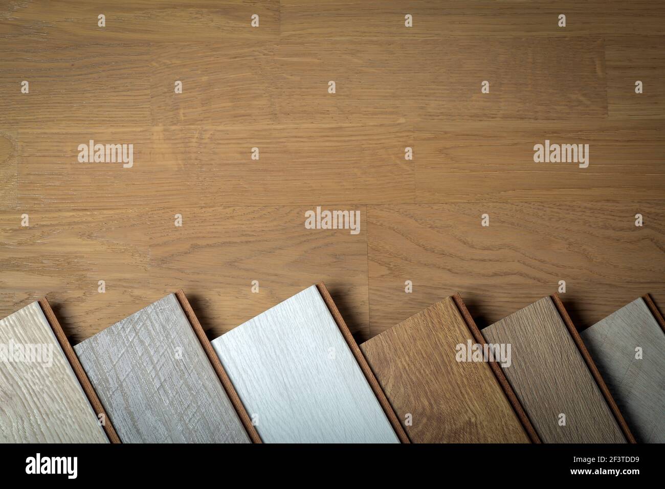 Laminate background. Samples of laminate or parquet with a pattern and ...