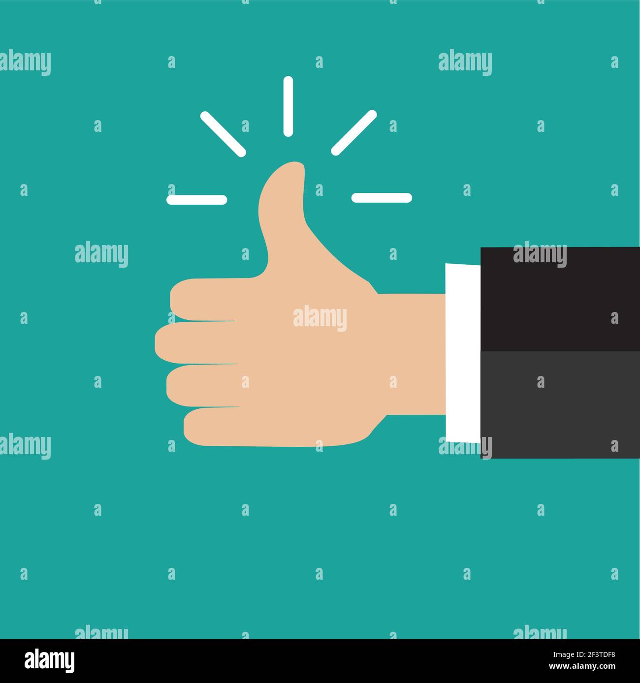 Thump up vector sign Stock Vector Image & Art - Alamy