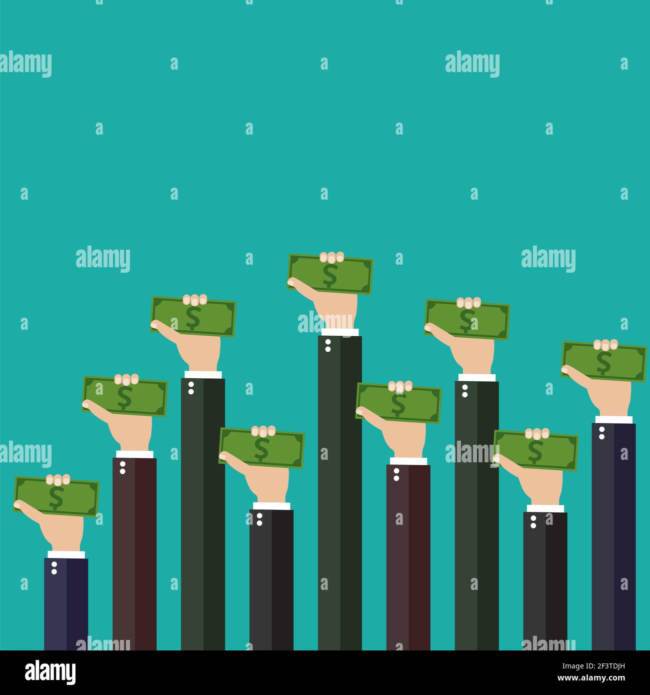 Hands human paying money Stock Vector Images - Alamy