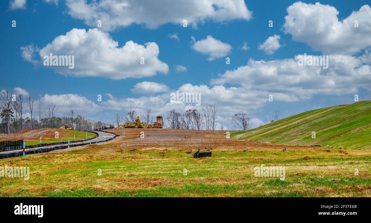 New Residential Grading Stock Photo - Alamy