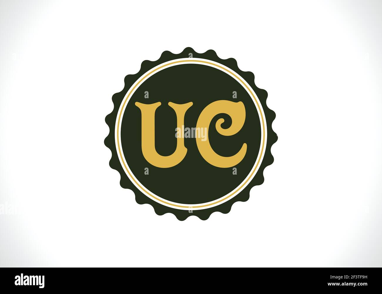 U C Letter Logo Design. Creative U C Letters icon vector Stock Vector ...
