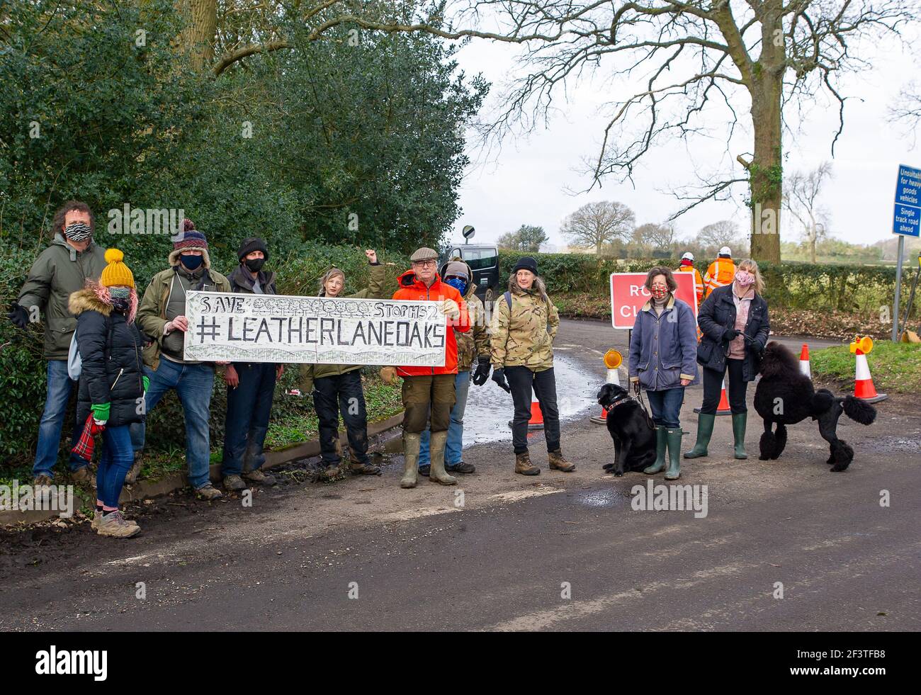 Great Missenden, Buckinghamshire, UK. 15th March, 2021. Locals were out ...