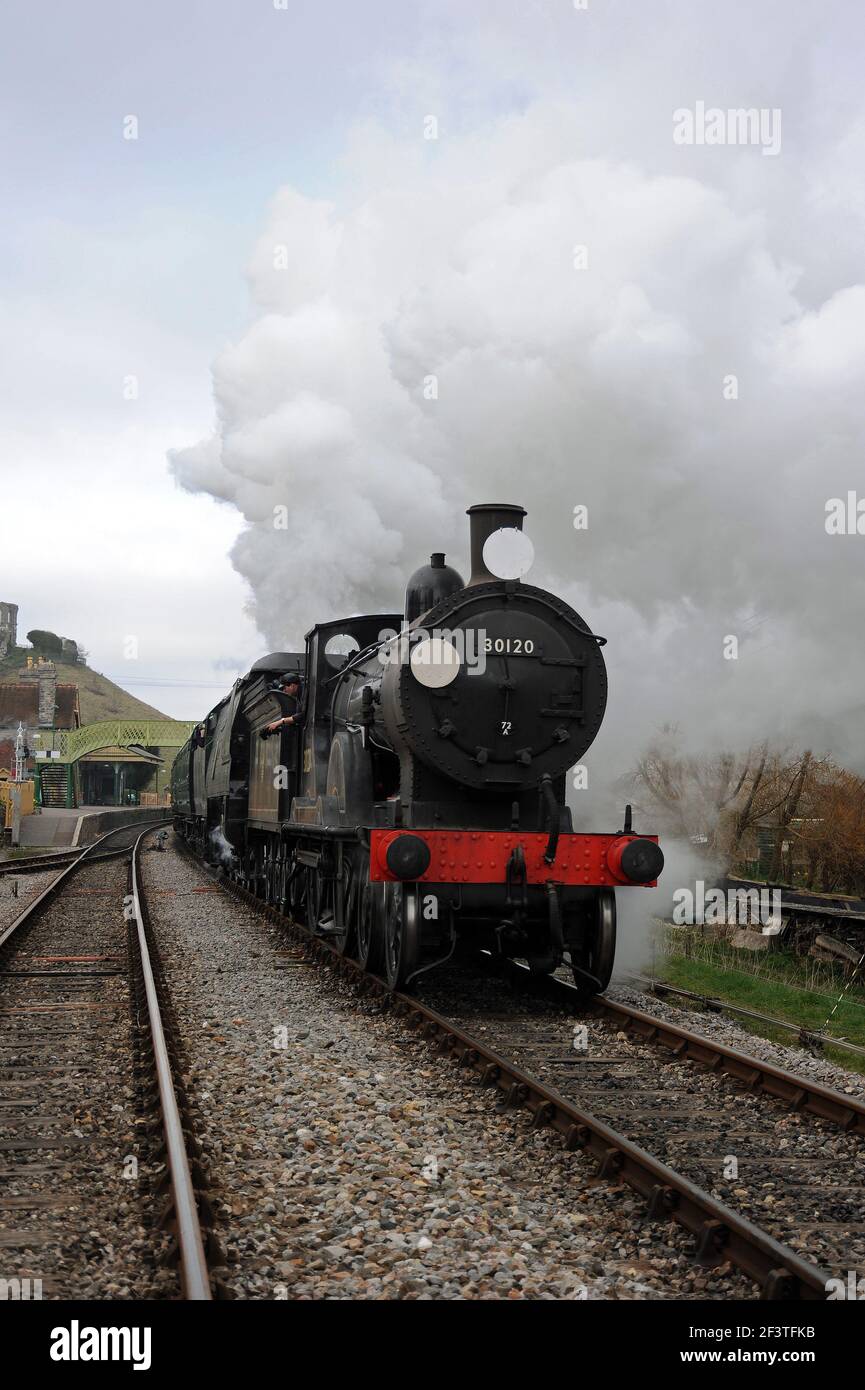 Lswr m7 class steam locomotive hi-res stock photography and images - Alamy