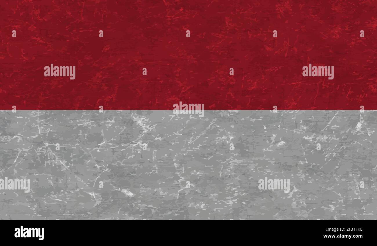 Poland flag with waving grunge texture. Vector background Stock Vector ...