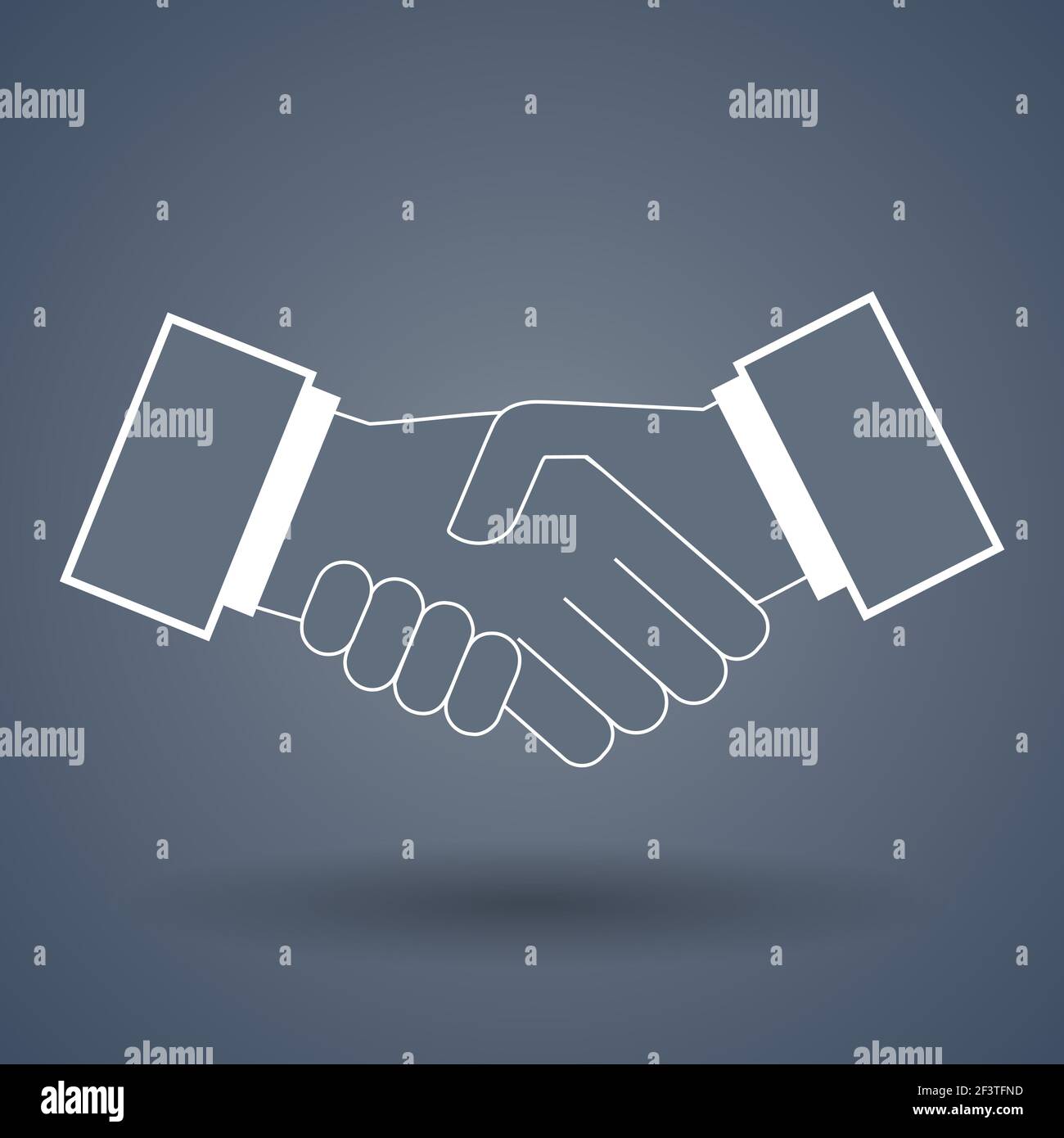 Shake hand line icon Stock Vector Image & Art - Alamy