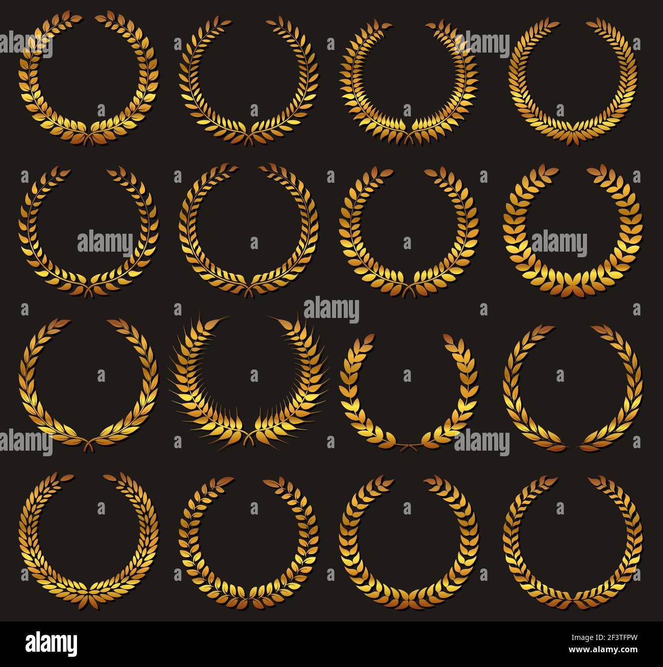Laurel wreath vector Stock Vector Image & Art - Alamy