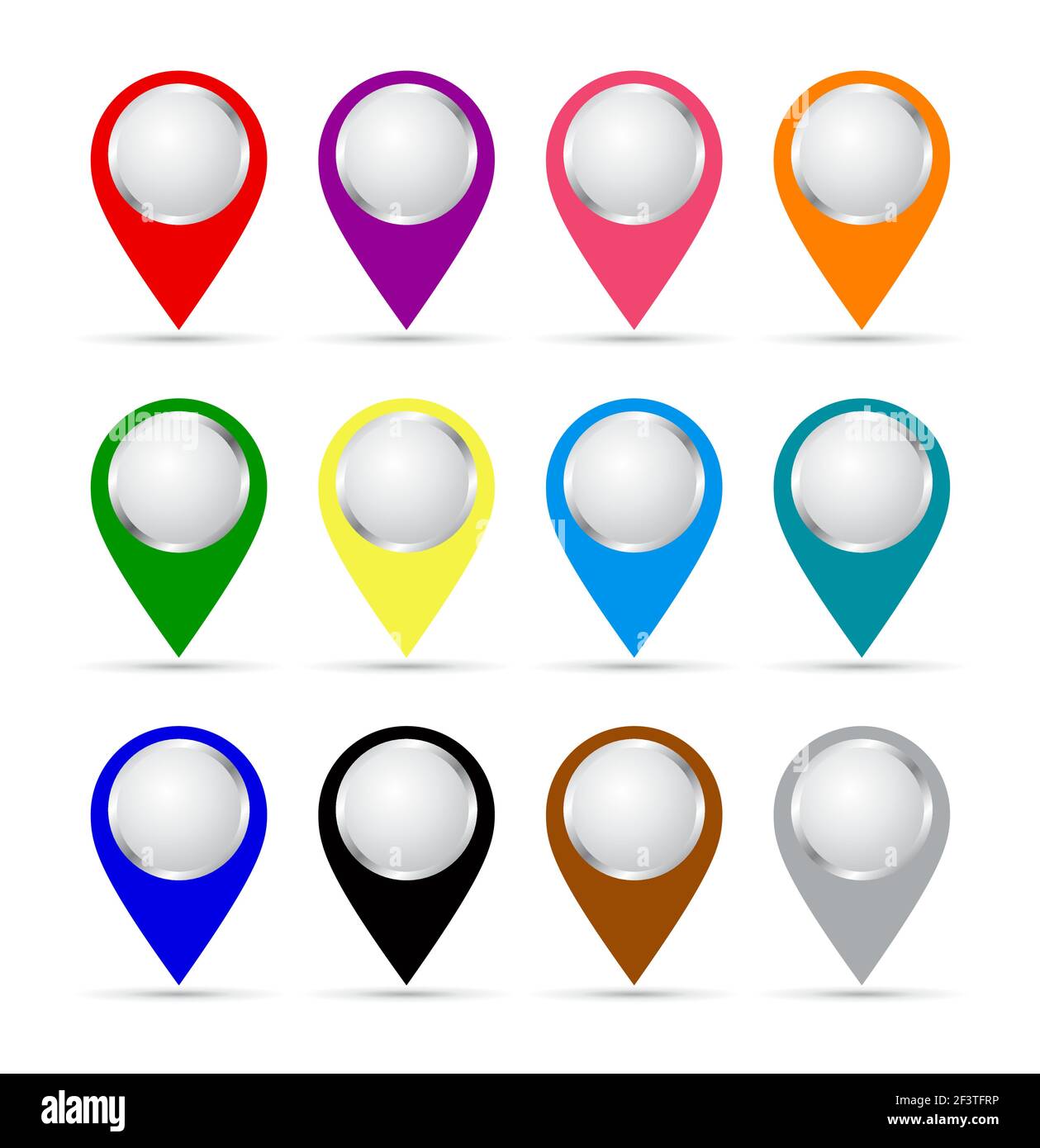 Map pointers 3d Stock Vector Images - Alamy