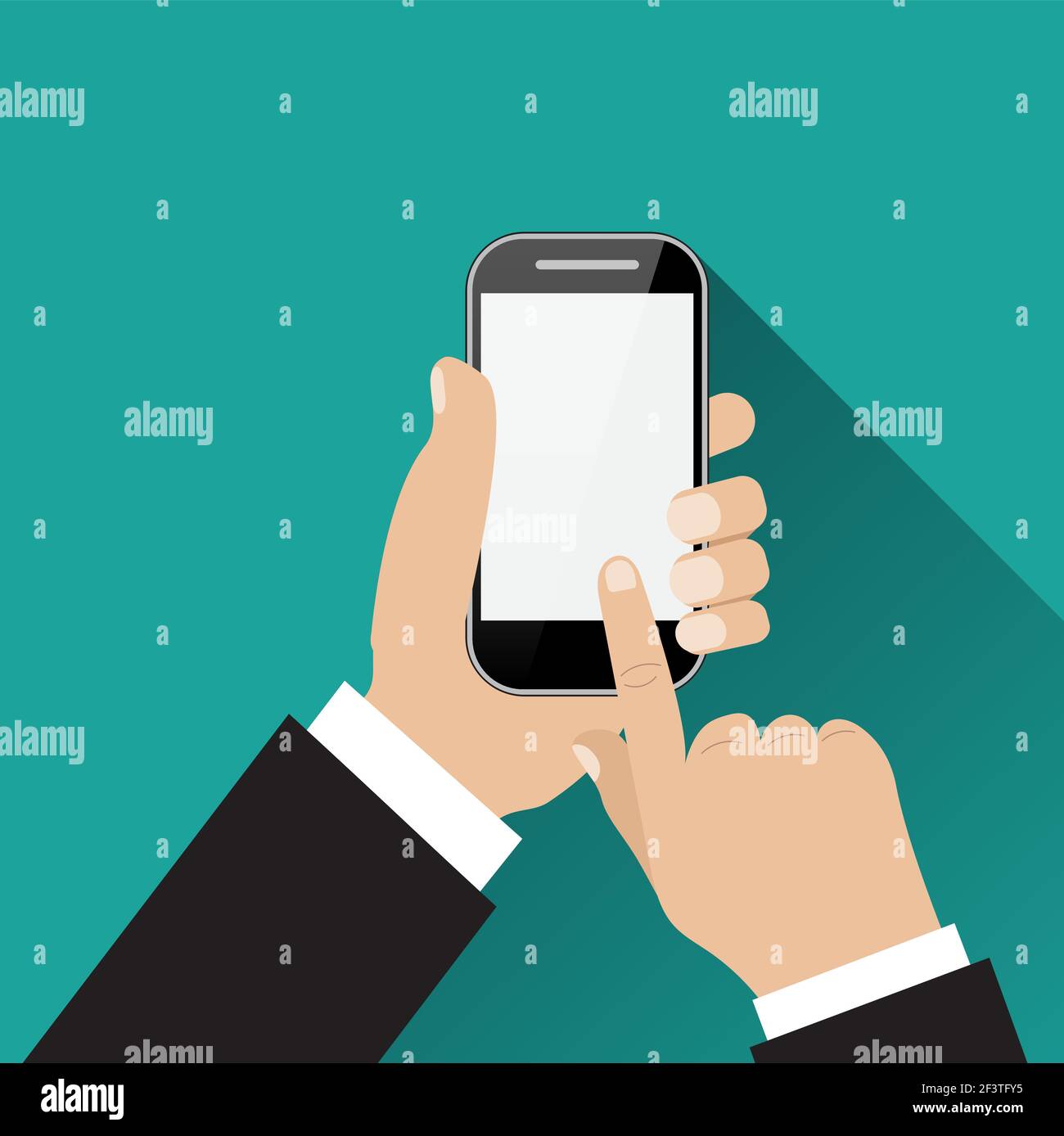 Black woman and phone and hands Stock Vector Images - Alamy