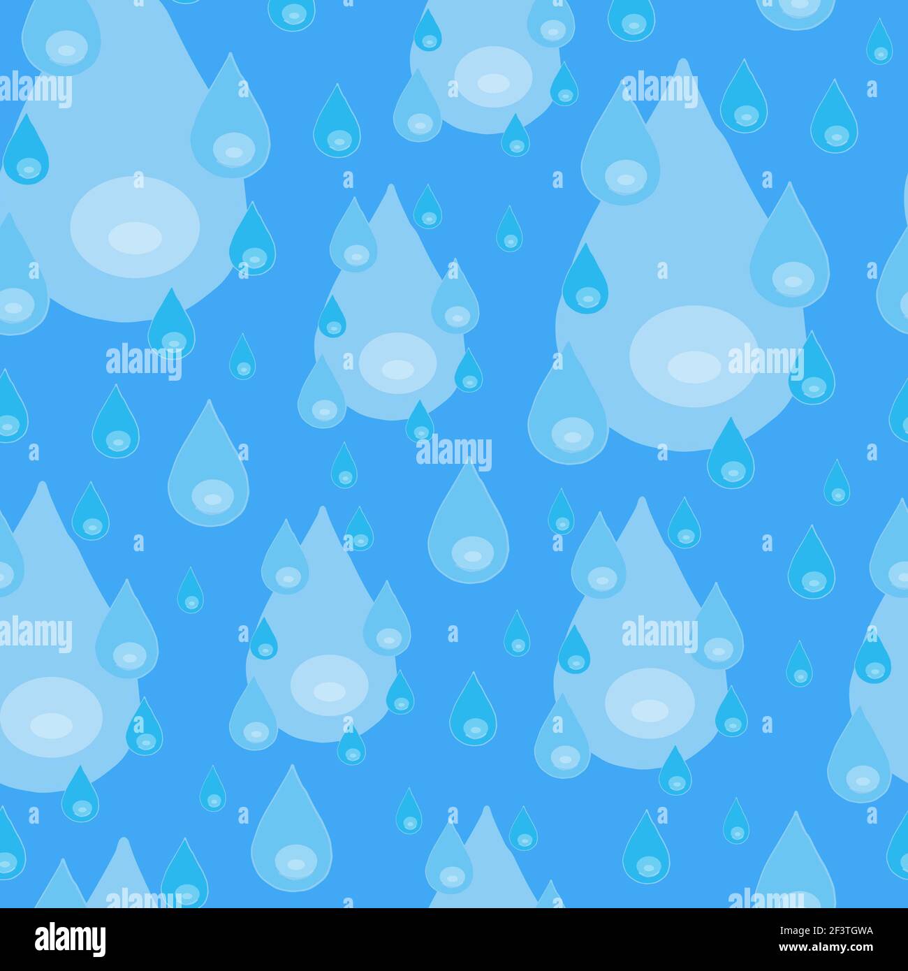 Water drop pattern. seamless pattern. Many drops, rain, shower, water ...