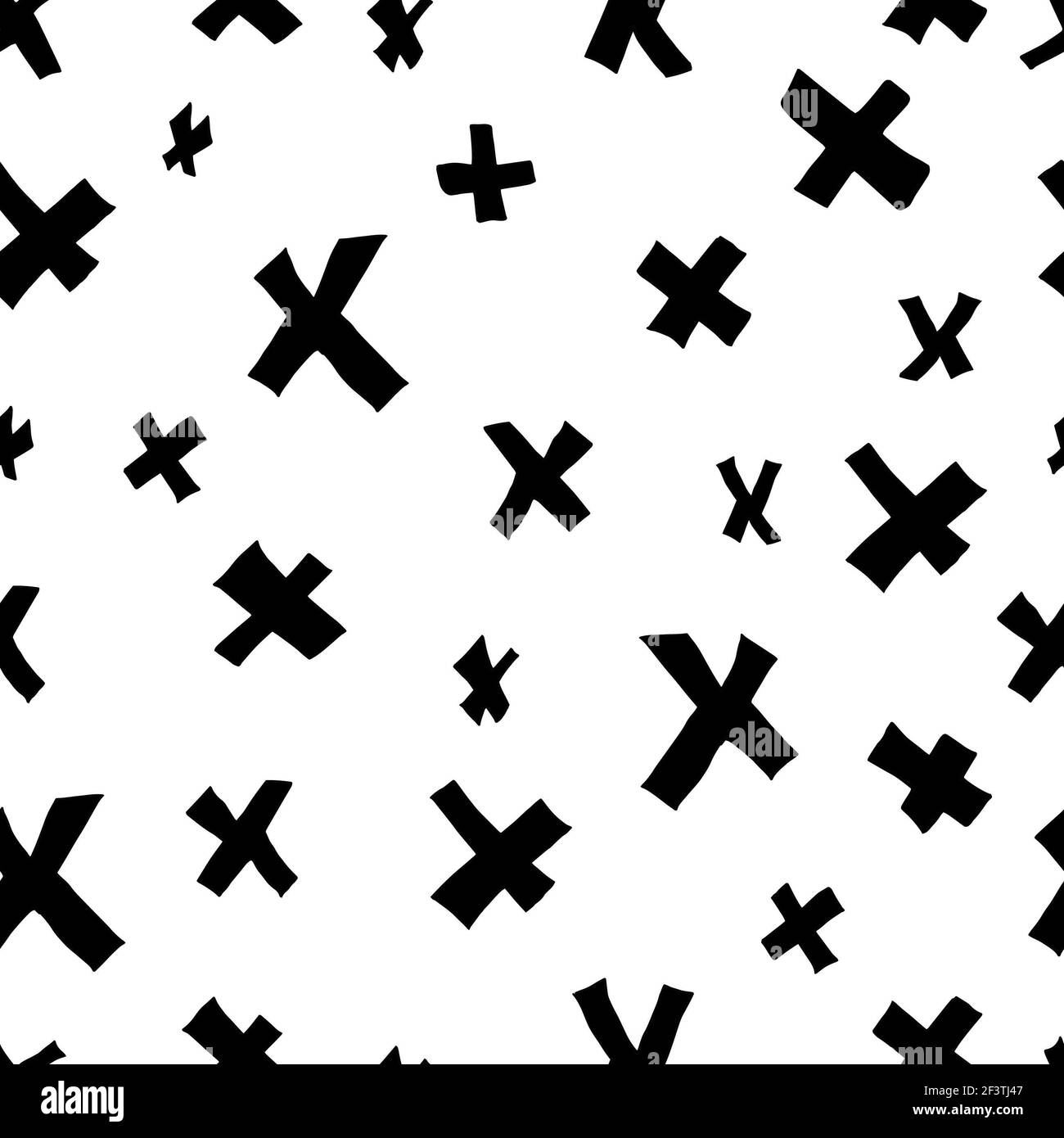 seamless simple X pattern on contrasting background. For paper, fabric ...