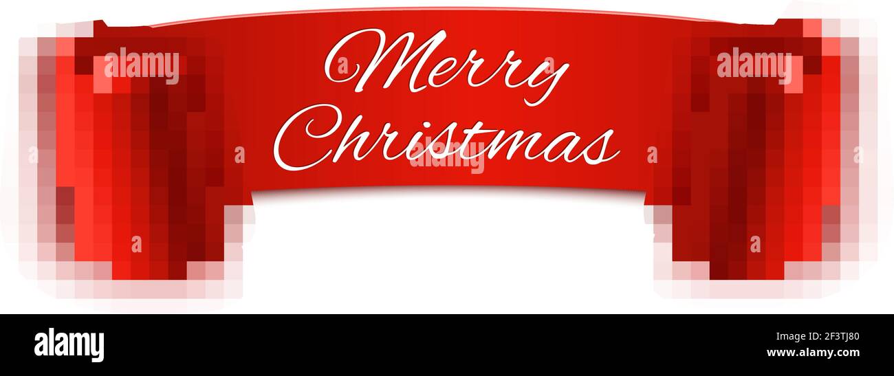 Red realistic curved banner Stock Vector Image & Art - Alamy