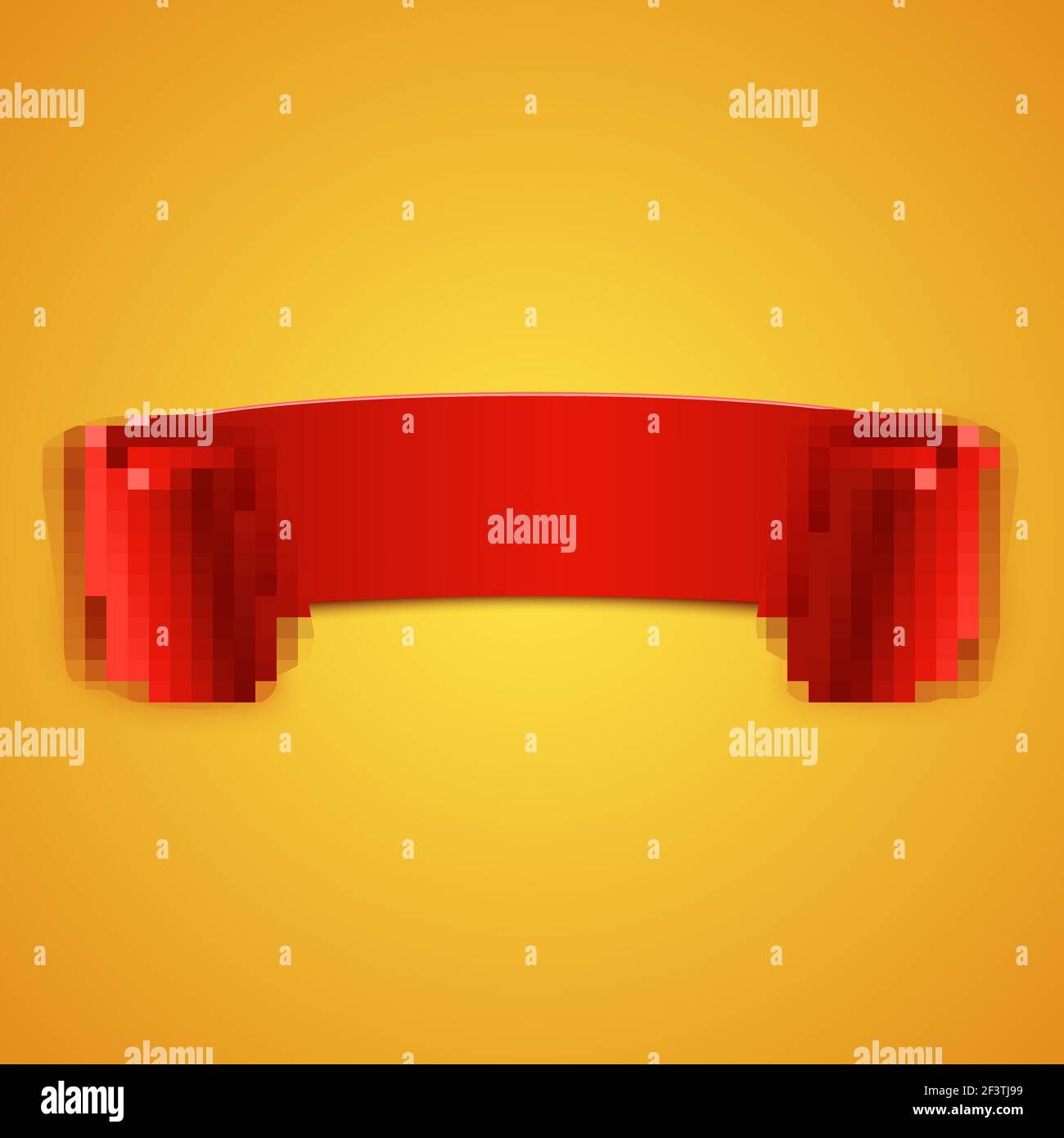 Realistic detailed curved red ribbon Stock Vector Image & Art - Alamy