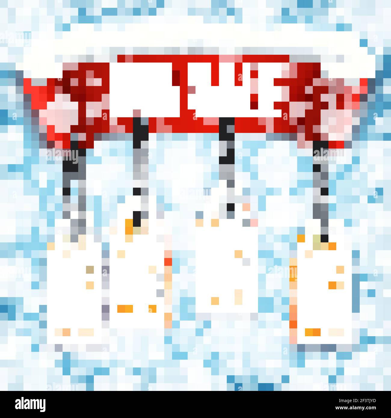 Winter sale background with red realistic ribbon Stock Vector Image ...