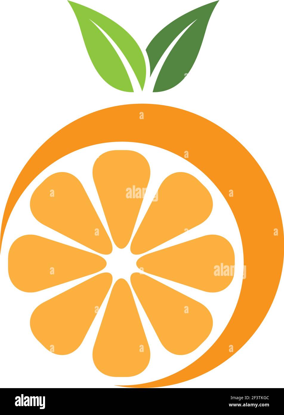Orange logo template vector icon illustration design Stock Vector Image ...