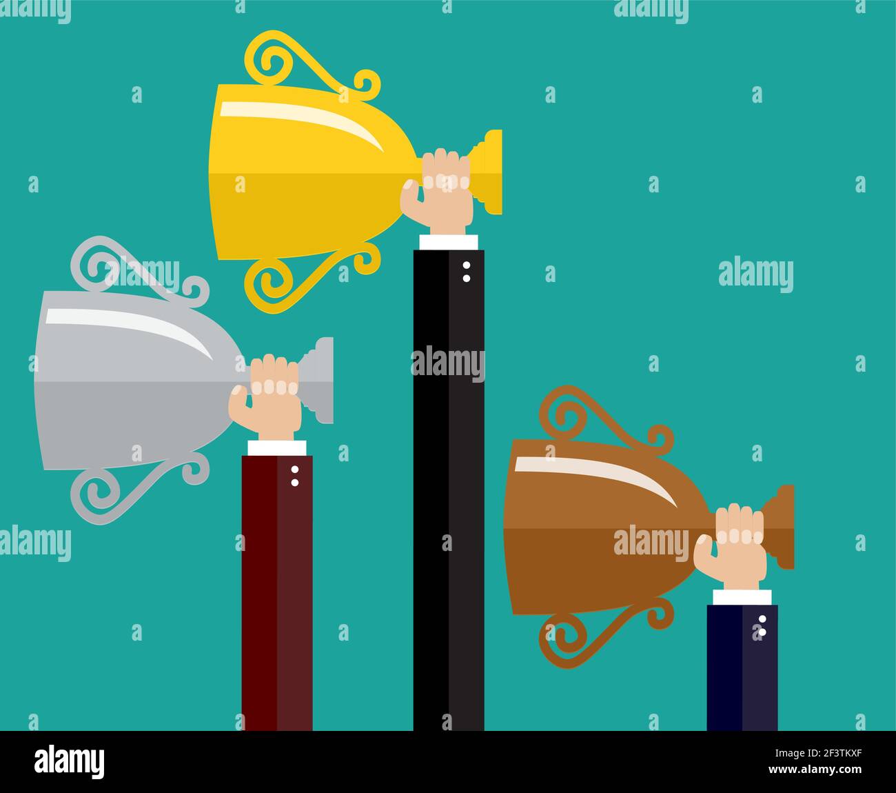 Hands holding award Stock Vector Image & Art - Alamy