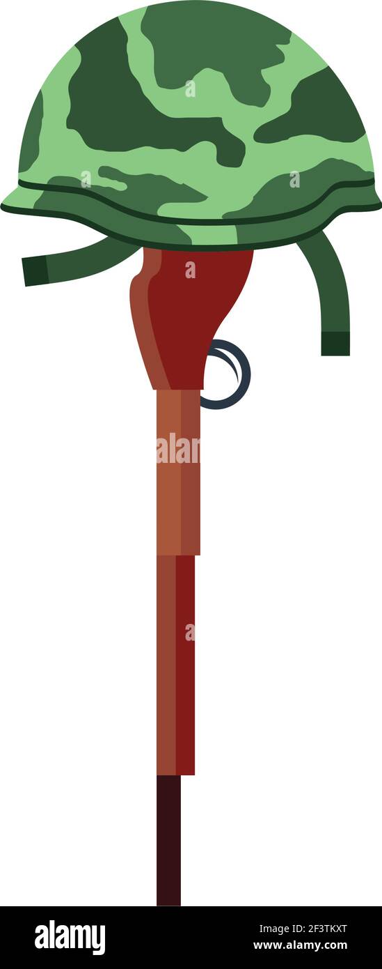 military helmet rifle equipment isolated Stock Vector Image & Art - Alamy